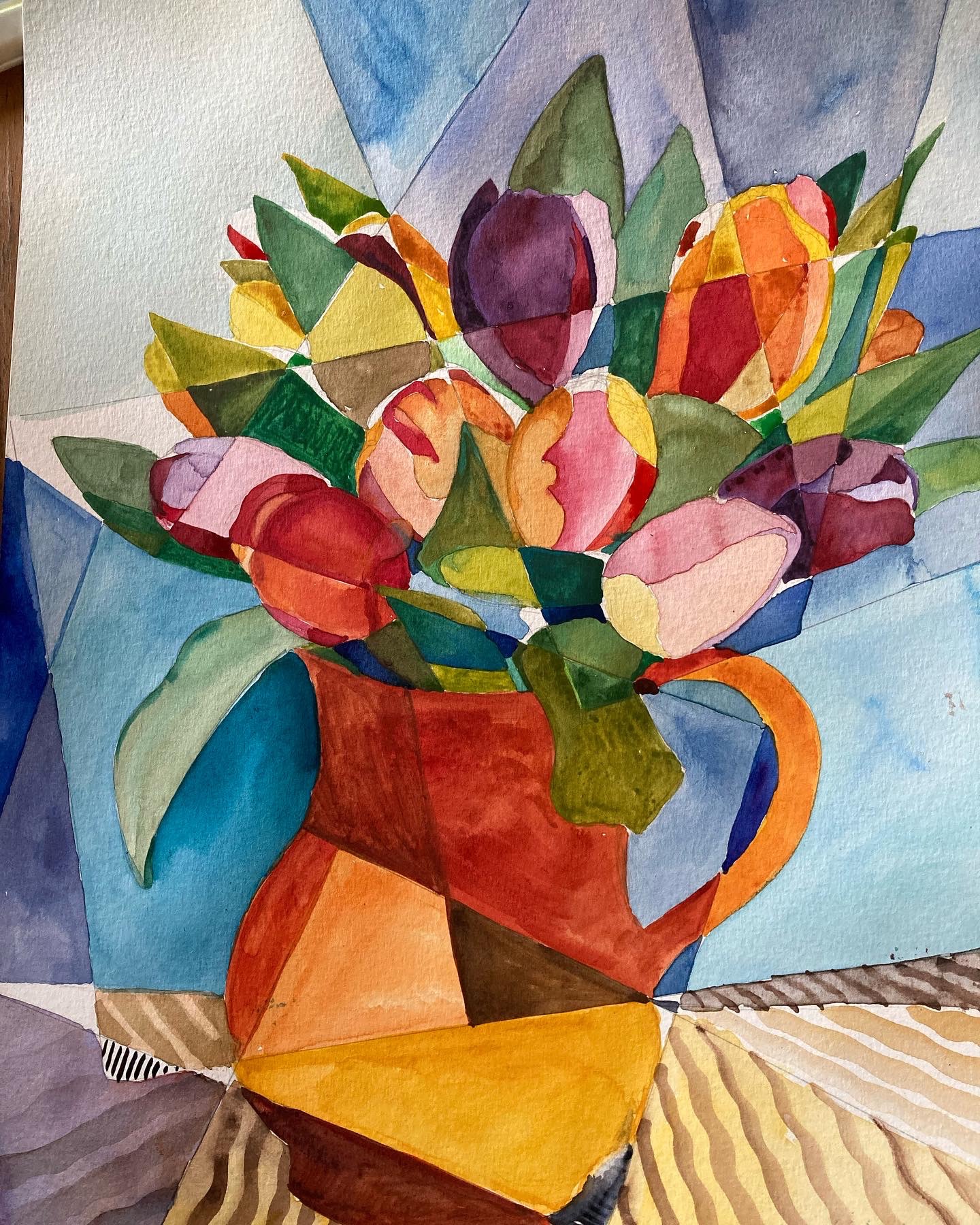 Cubist Flowers – Helen McDonald Mathie